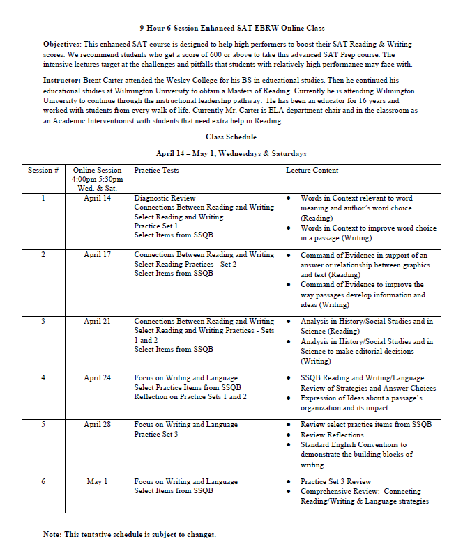 Schedule - Learn2Smart